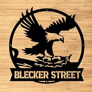 Amazon.com : VVEDESIGN Custom Eagle Metal Wall Sign - Personalized ...