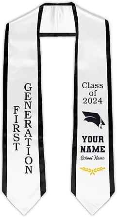 XINWBB First Generation Graduation Stole, Class of 2024 Custom ...