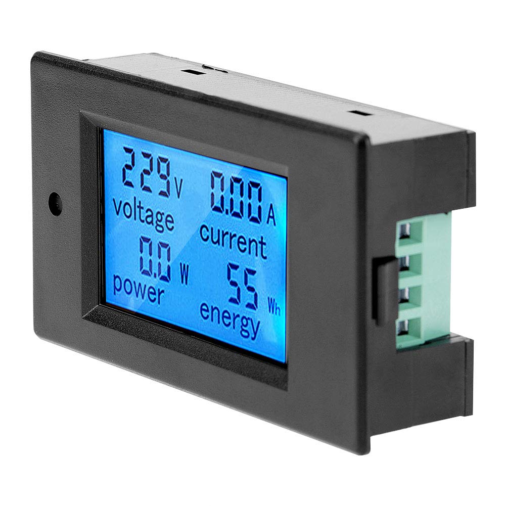 Volt Amp Meter Digital AC Voltage Current Power Energy Meter Tester ...