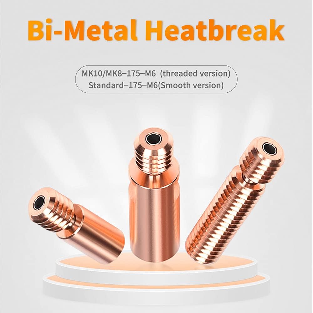 Review Lrtzizy Bi-Metal Heatbreak Throat for V6 for Dragon Hotend ...