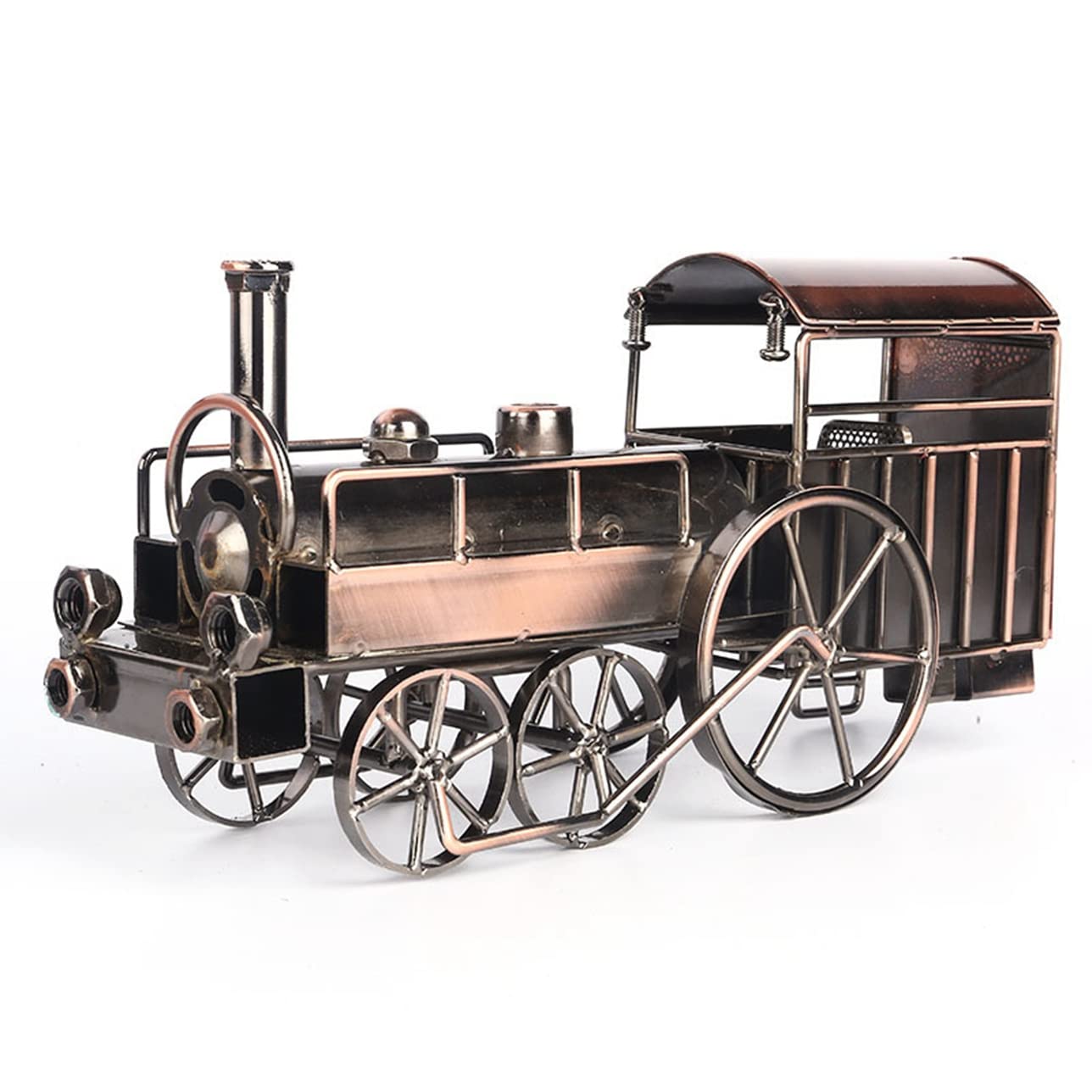 Amazon.com: JMONLPICY Retro Steam Locomotive Model Sculpture Iron Art ...