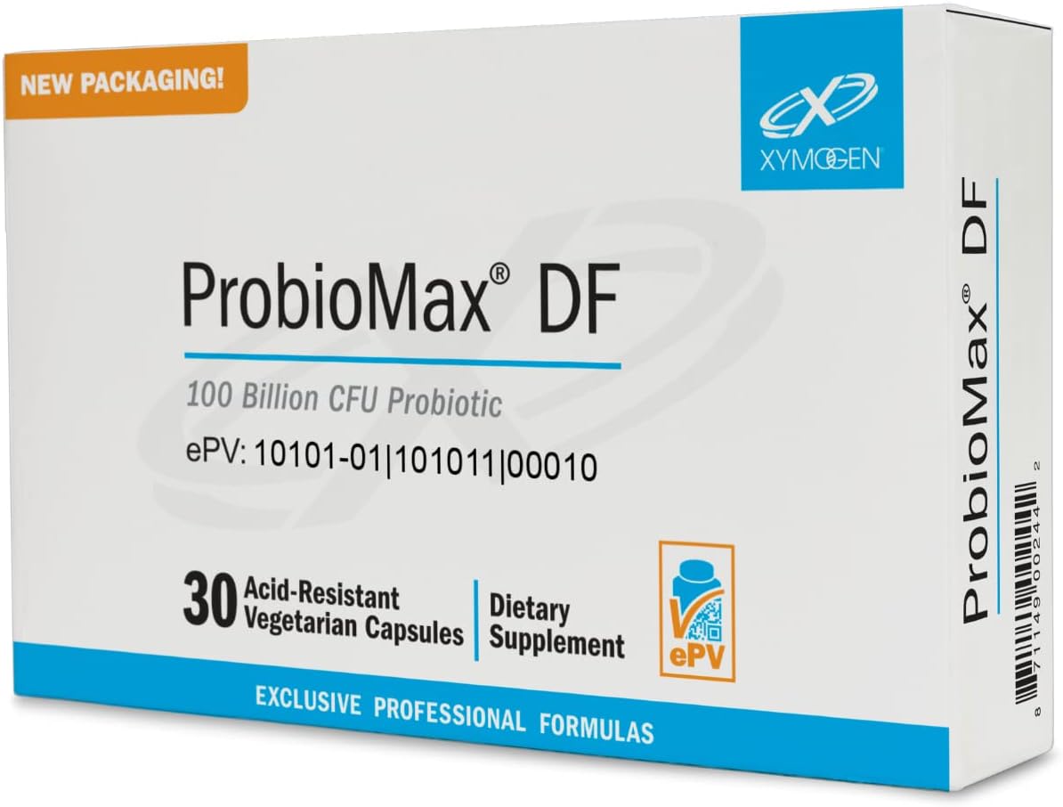 Amazon.com: XYMOGEN ProbioMax DF - 100 Billion CFU Probiotic Supplement ...