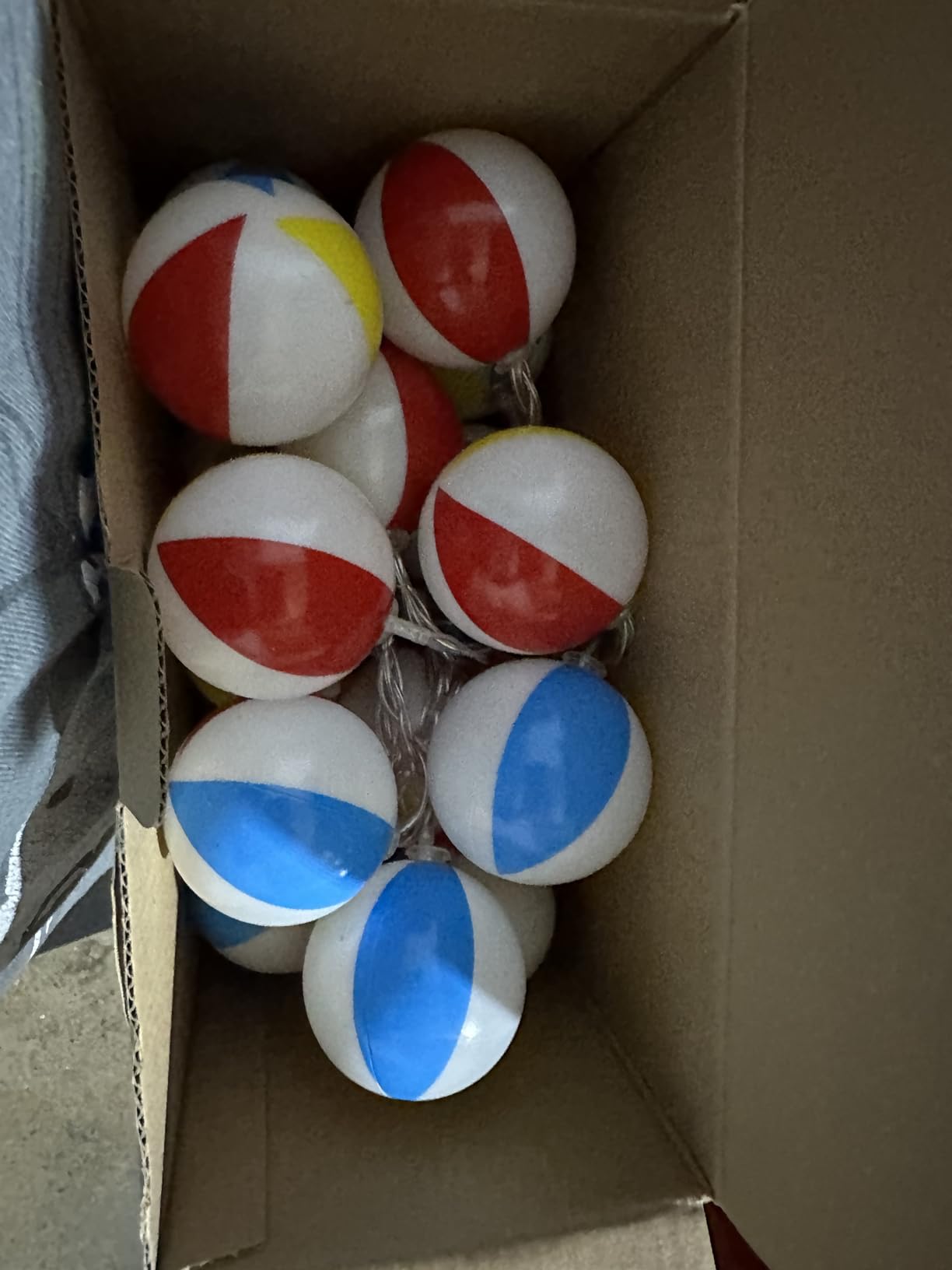 Amazon.com: Rossesay 21ft Mini Beach Ball String Lights Decoration ...