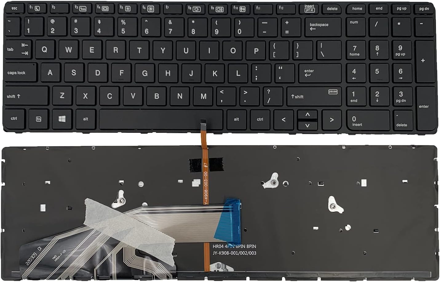 Amazon.com: Laptop Replacement US Layout with Backlit Keyboard for HP ...