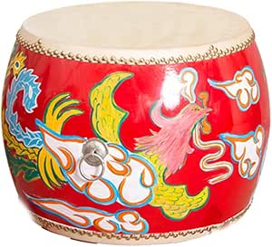 Amazon.com: KAFELE Chinese Drums War Drums Hand-Painted Drums Dragon ...
