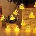 Amazon.com : LJM 20 Led Battery Operated Lovely Christmas Yellow Duck ...
