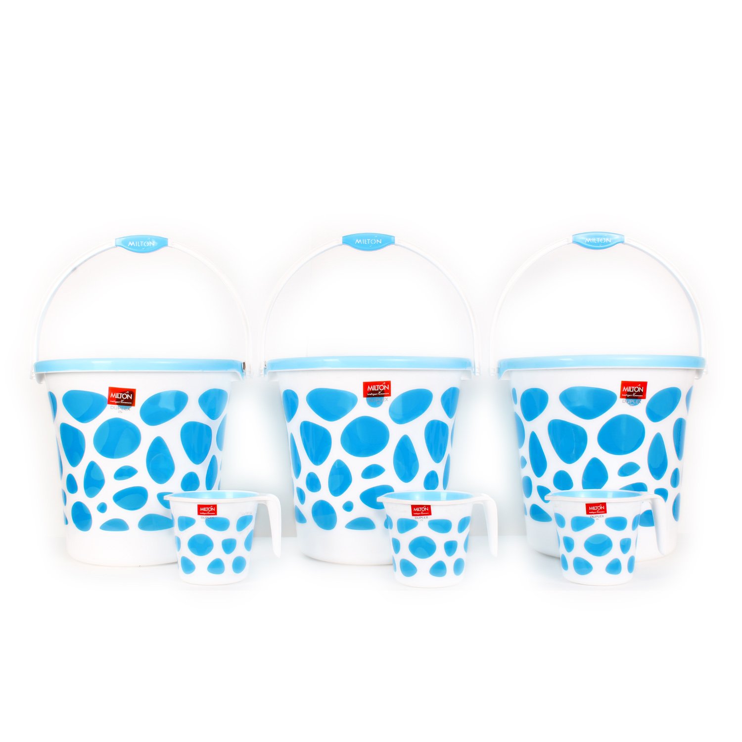 Milton Duplex 25 Bucket Blue With Mug Set of 3 : Amazon.in: Home ...