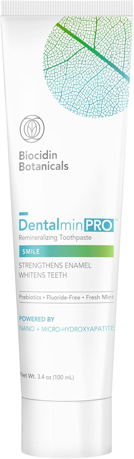 Amazon.com: Biocidin Dentalmin Pro Remineralizing Toothpaste - Fluoride ...