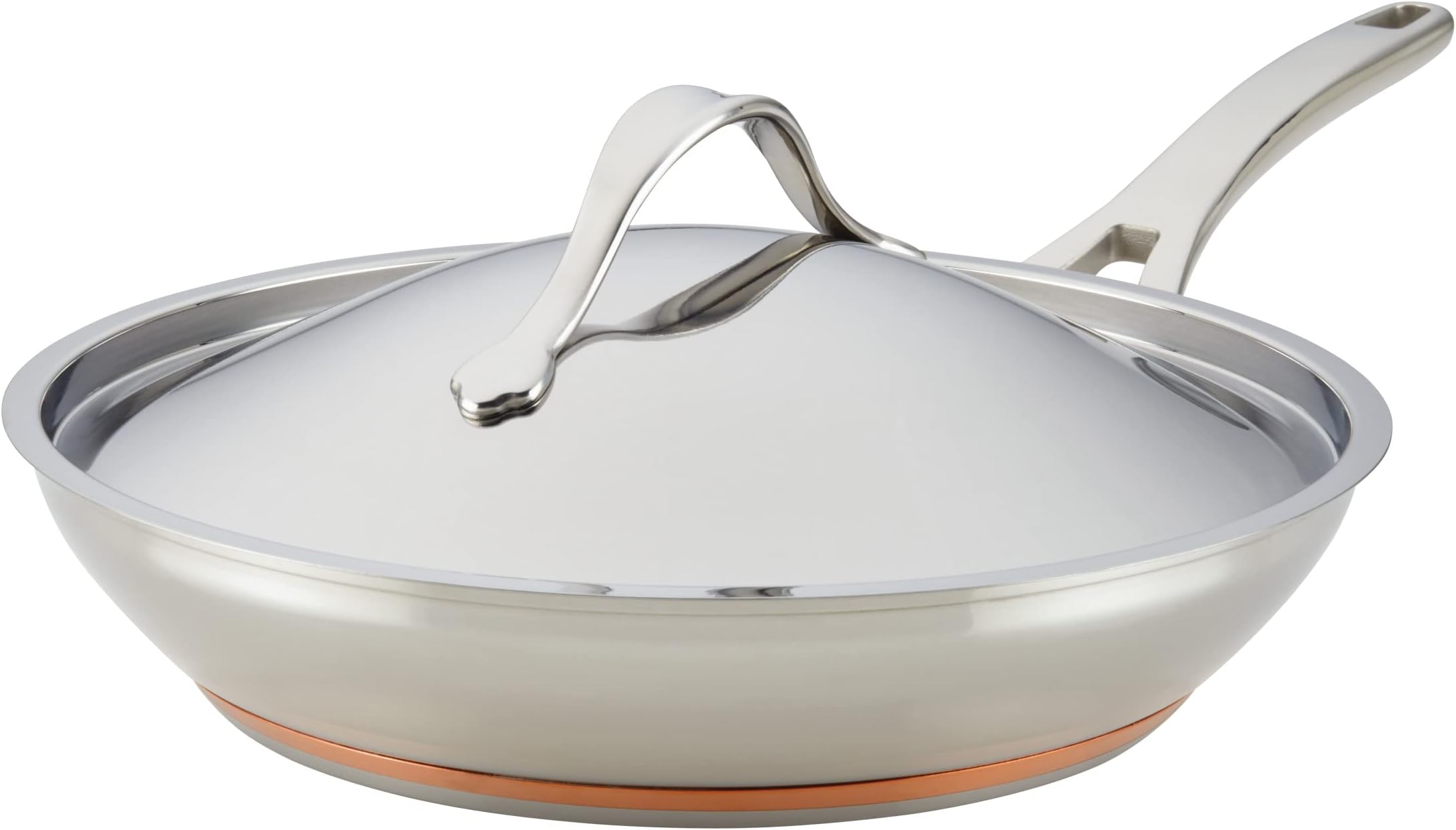 Amazon.com: Revere Ware 12" Stainless Steel Copper Bottom Skillet Fry ...
