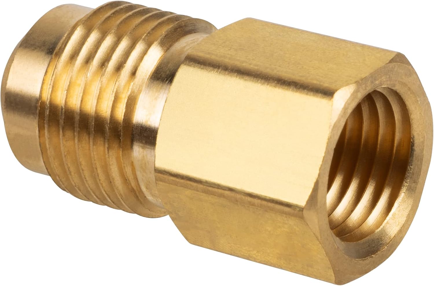 Amazon.com: JUWO 3/8" Male Flare x 1/4" NPT Female Brass Tube Fitting ...