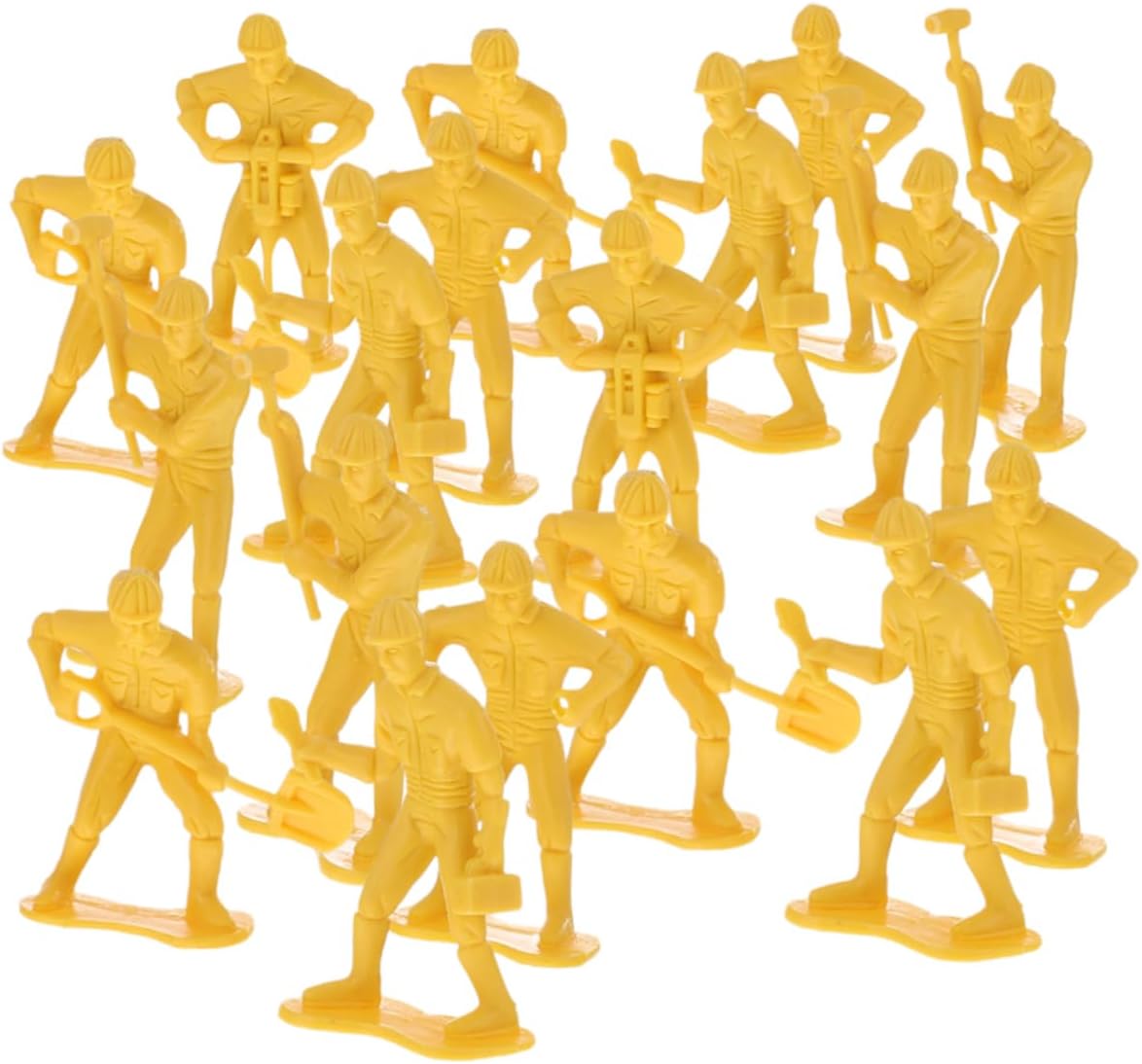 Amazon.com: Homoyoyo 54pcs Miniature Construction Worker Figurines ...