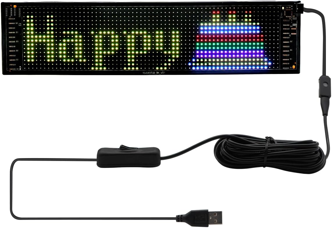 Amazon.com : wooaismart Programmable LED Scrolling Sign - Full Color ...