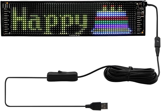 Amazon.com : wooaismart Programmable LED Scrolling Sign - Full Color ...