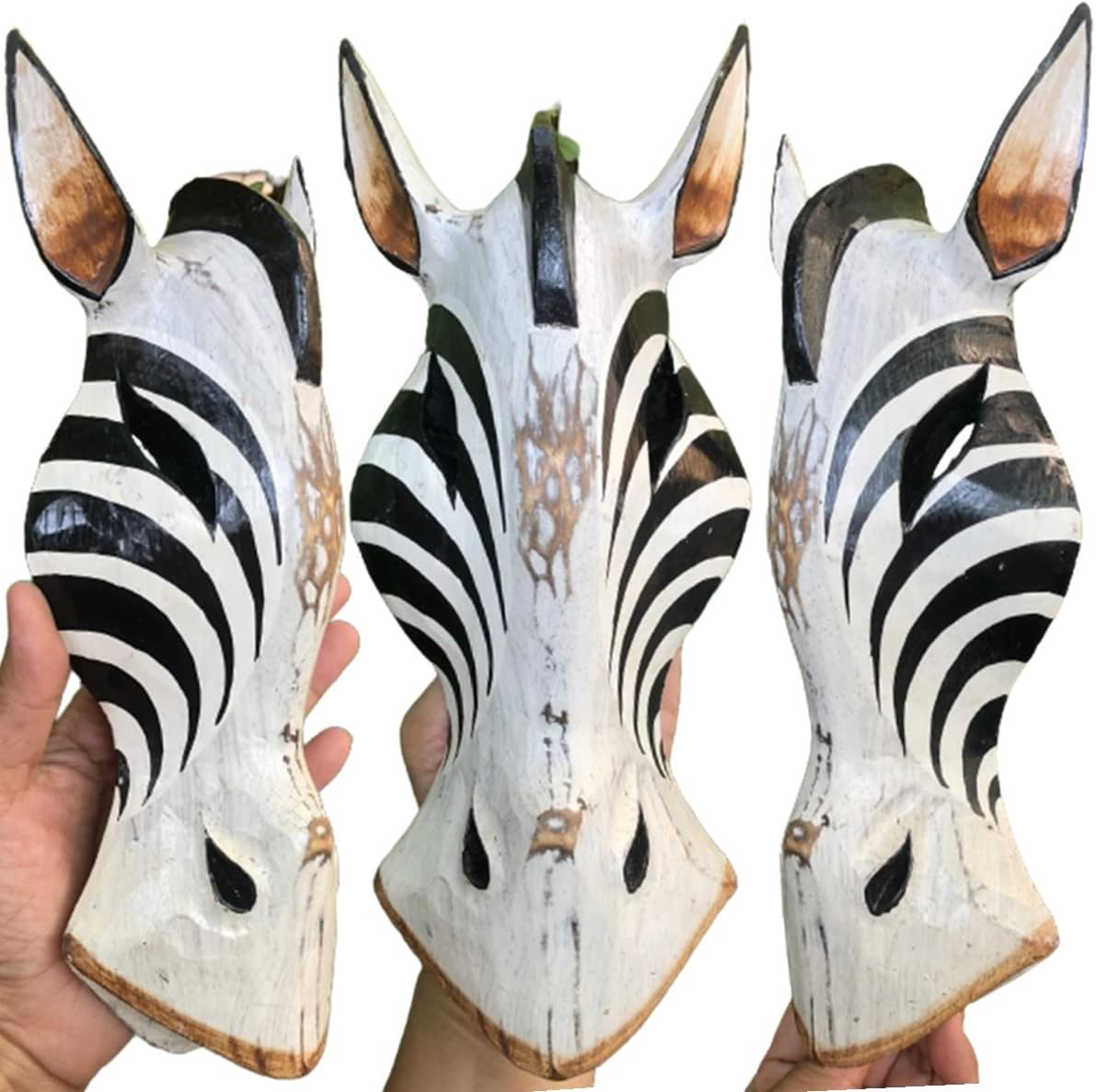 Amazon.com: KanJA Wall Decor Mask African Zebra Art Head Home Room ...