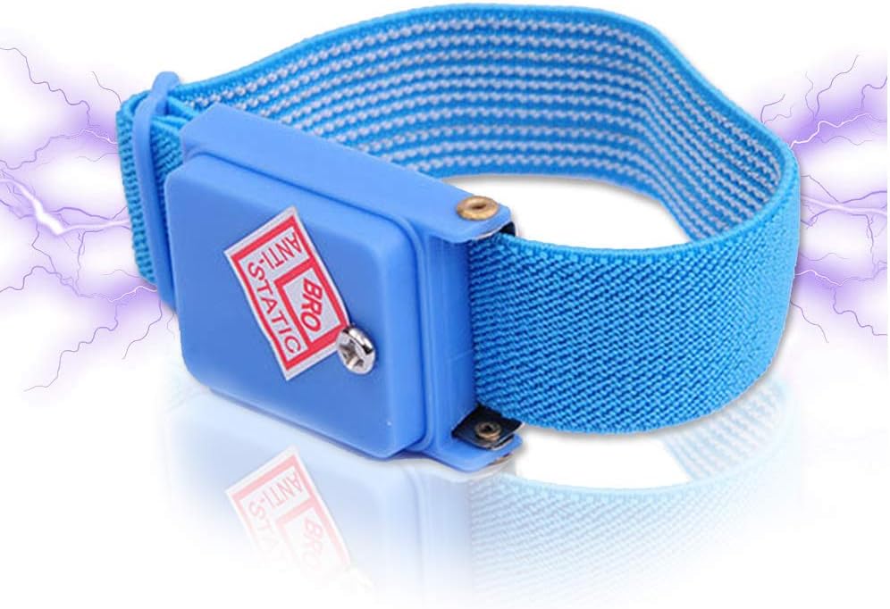 Amazon.com: Pulsera estática anti electrostática, correa de muñeca de ...