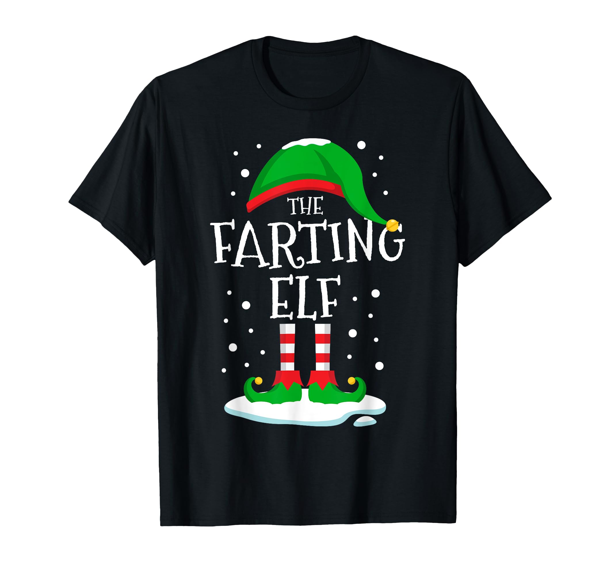 The Farting Elf Christmas Family Matching Xmas Fart Funny T-Shirt ...