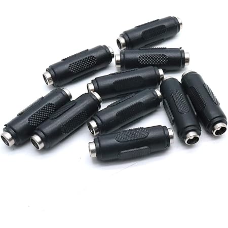 Amazon.com: Hxchen 10Pcs DC Female to Female Power Jack Connector Adapter 2.5x5.5 mm for CCTV ...