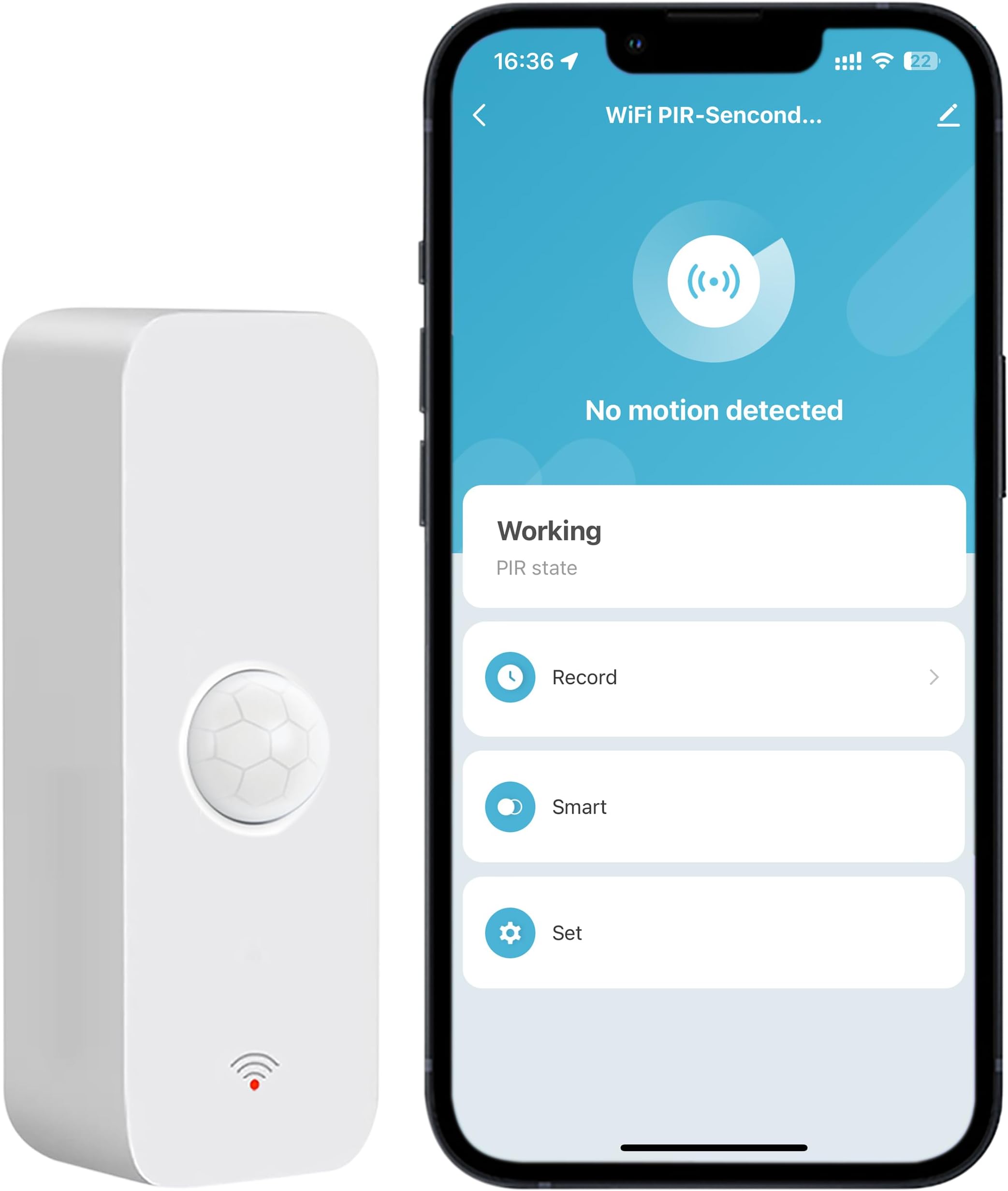 Amazon.com: WiFi Wireless Motion Sensor: Smart PIR Motion Detector with App Notifications and ...