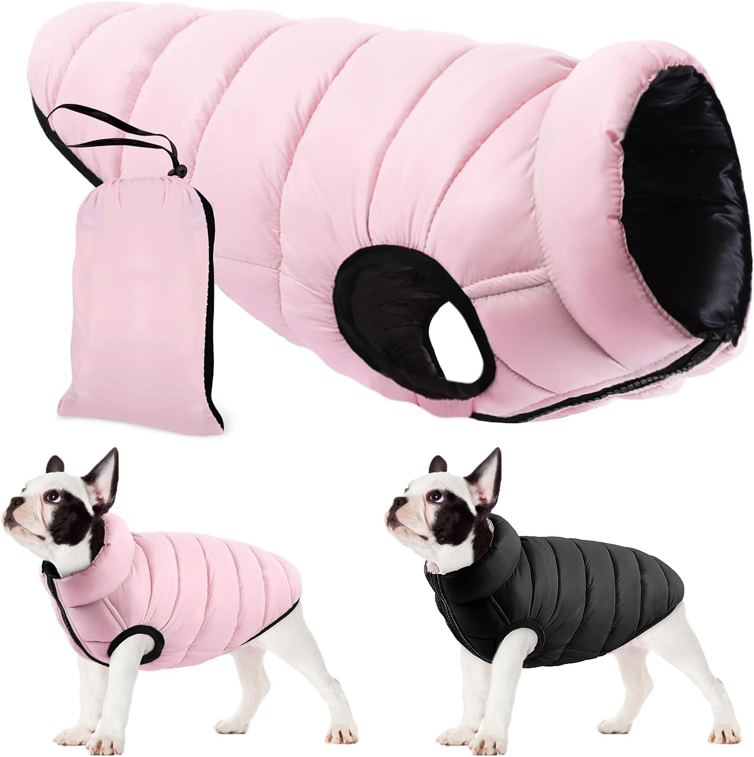 Amazon.com : AOFITEE Reversible Small Dog Coat, Waterproof Dog Jacket ...