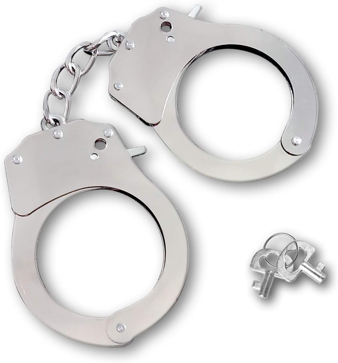 Amazon.com: HOHAJIU Toy Handcuffs with Keys Metal Toy Handcuffs for ...