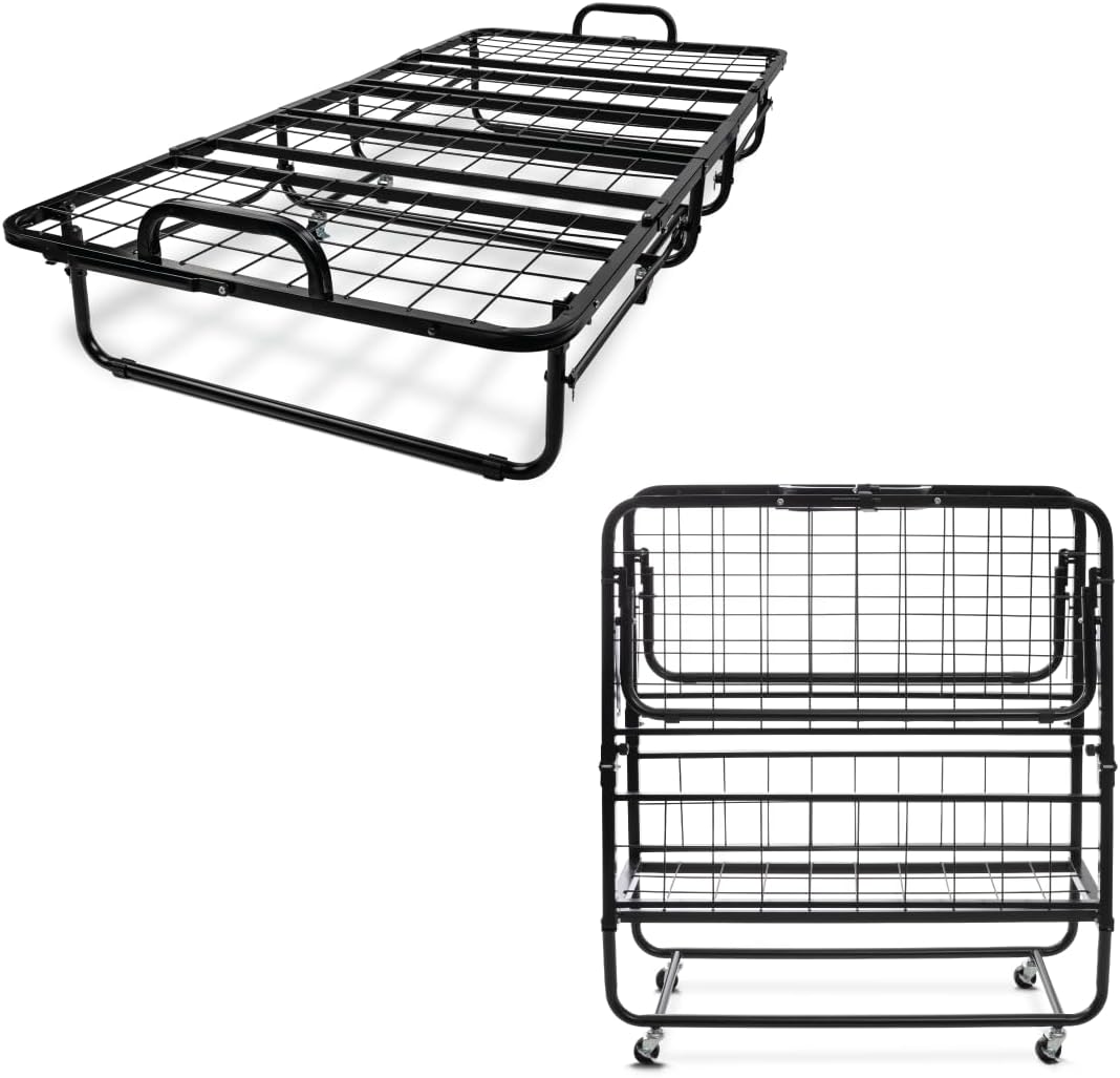 Amazon.com: Milliard Folding Bed Frame - Sturdy Metal Frame, Compact ...