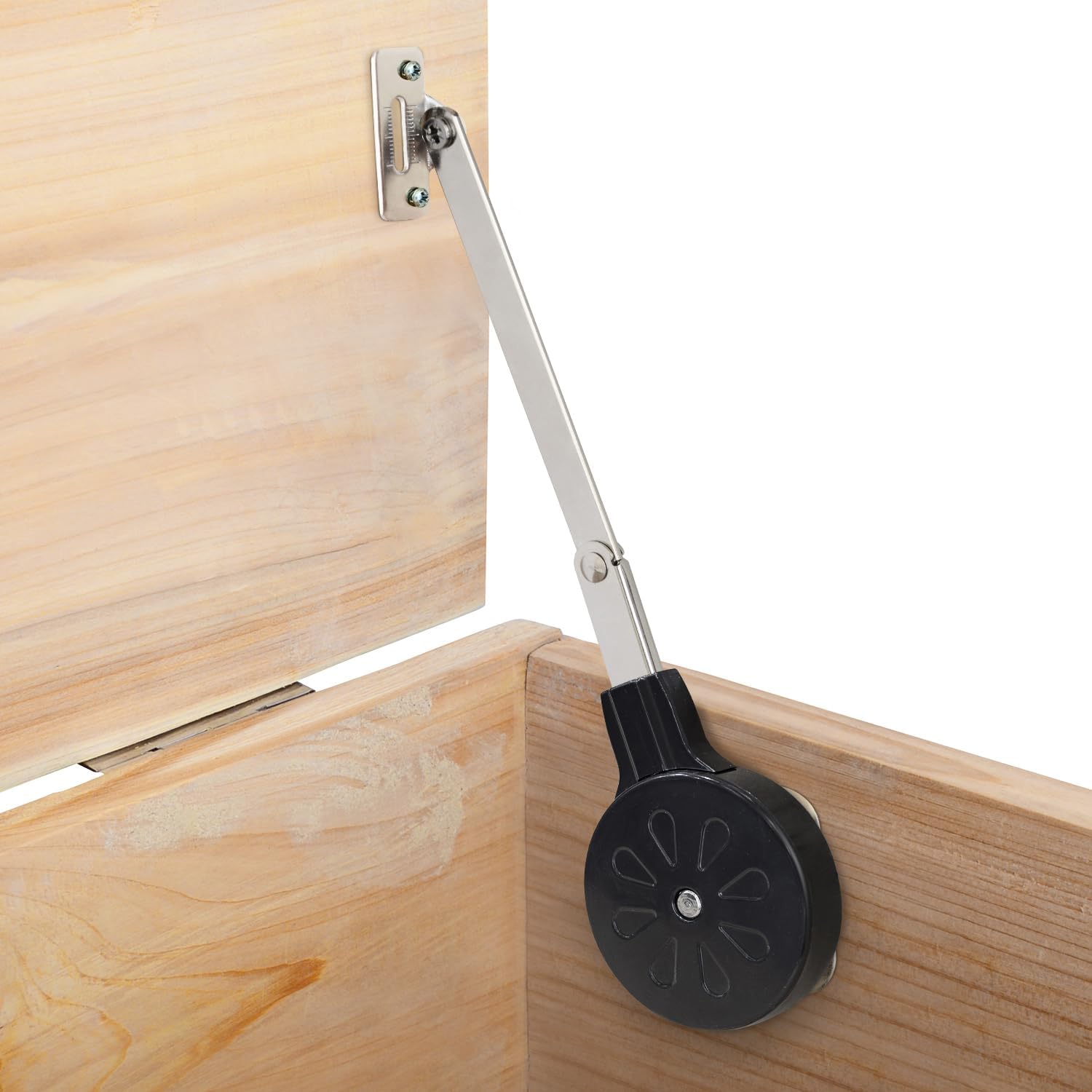 Highpoint Brass Hinge and Lid Support - Cabinet And Furniture Hinges ...