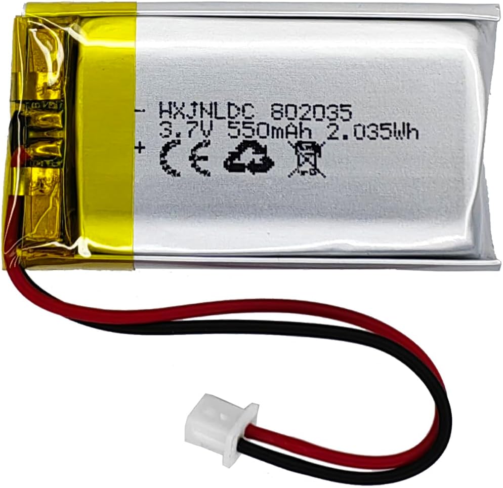 Amazon.com: HXJNLDC DC 3.7V 430mAh 602035 Rechargeable Lithium Polymer ...