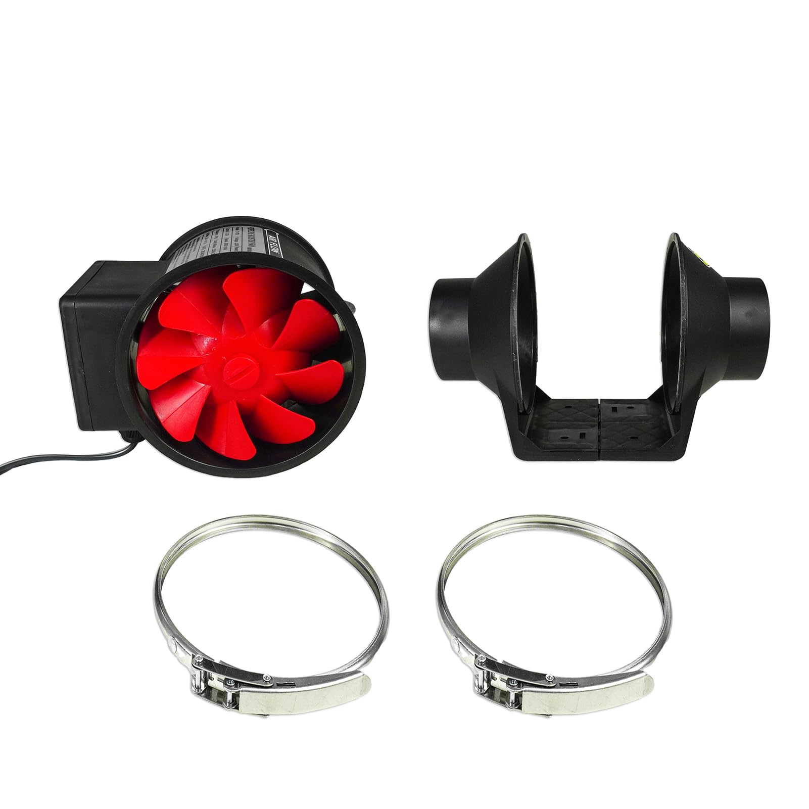 Snapklik.com : POLISI3D Powerful 3 Inch Duct Fan Ventilation AC Vent ...