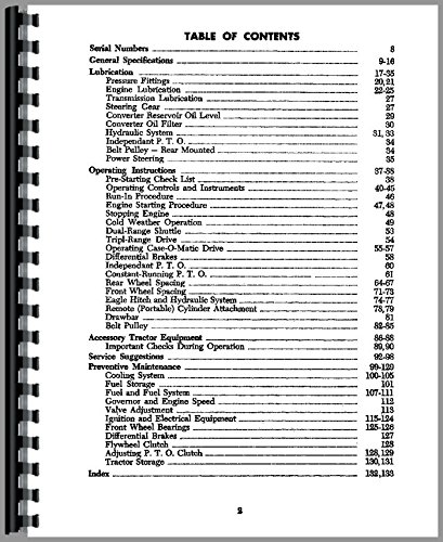 Operators Manual Case 510B 611B 511B 610B 600B 500B Tractor: Amazon.com ...