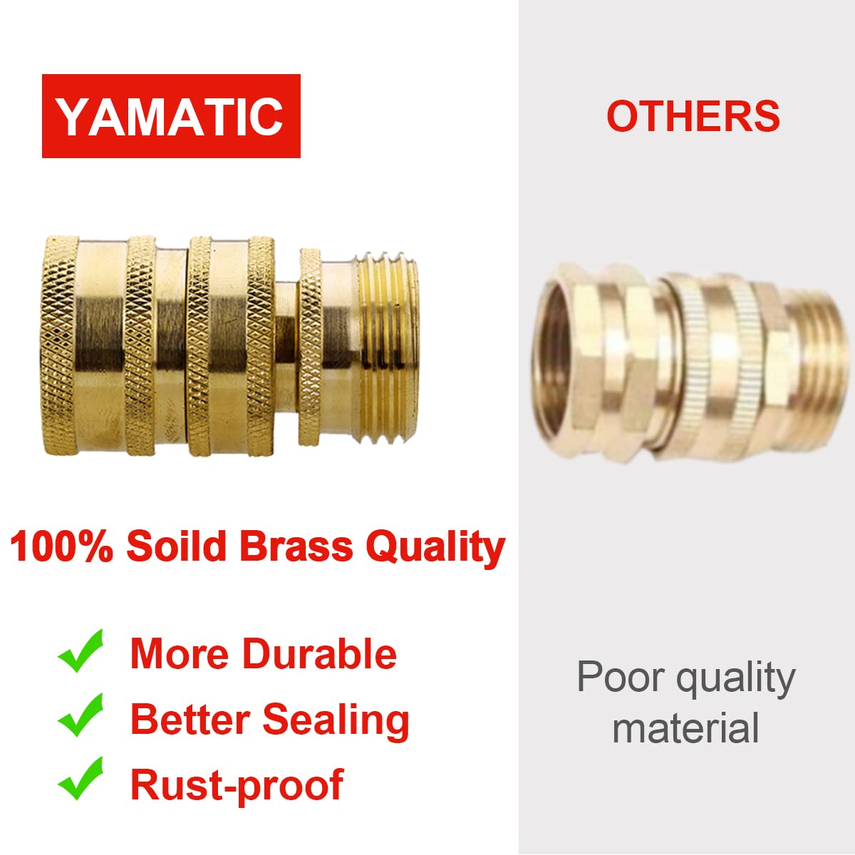 Snapklik.com : YAMATIC Garden Hose Quick Connect Water Hose Fittings ...