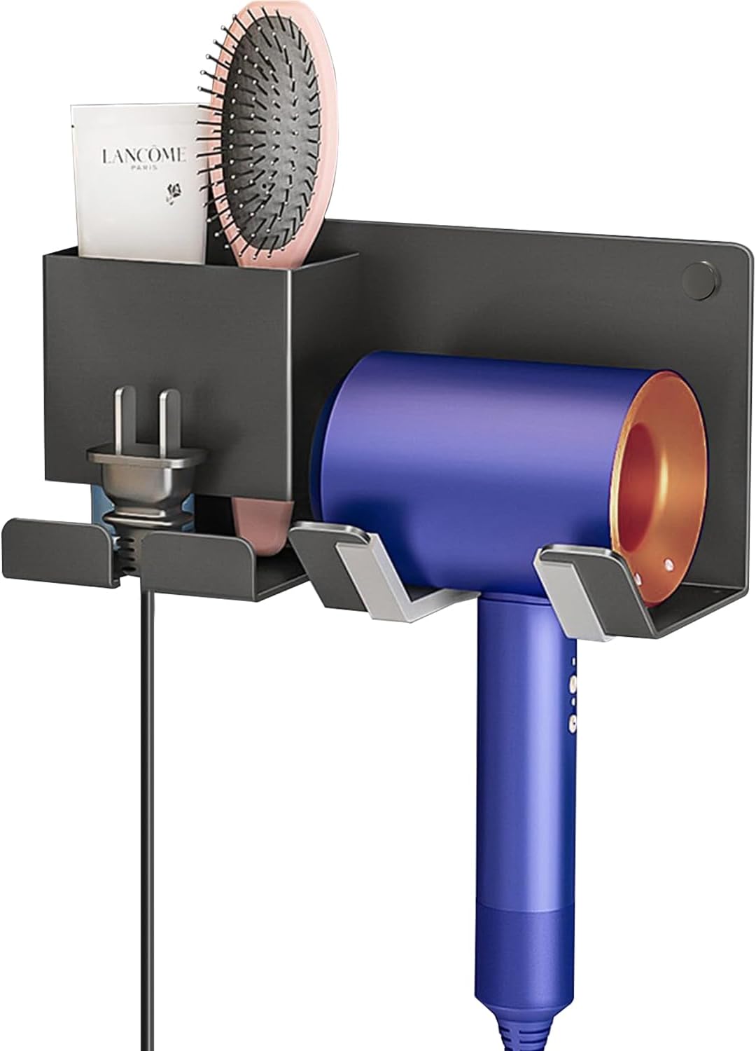 Amazon.com: UEMUSI Hair Dryer Holder, Wall Mounted Blow Dryer Holder ...
