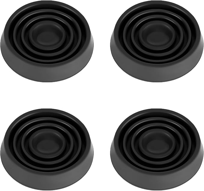 Furniture Coasters, 1.5X1.5 Rubber Caster Cups Non Slip Furniture Pads ...