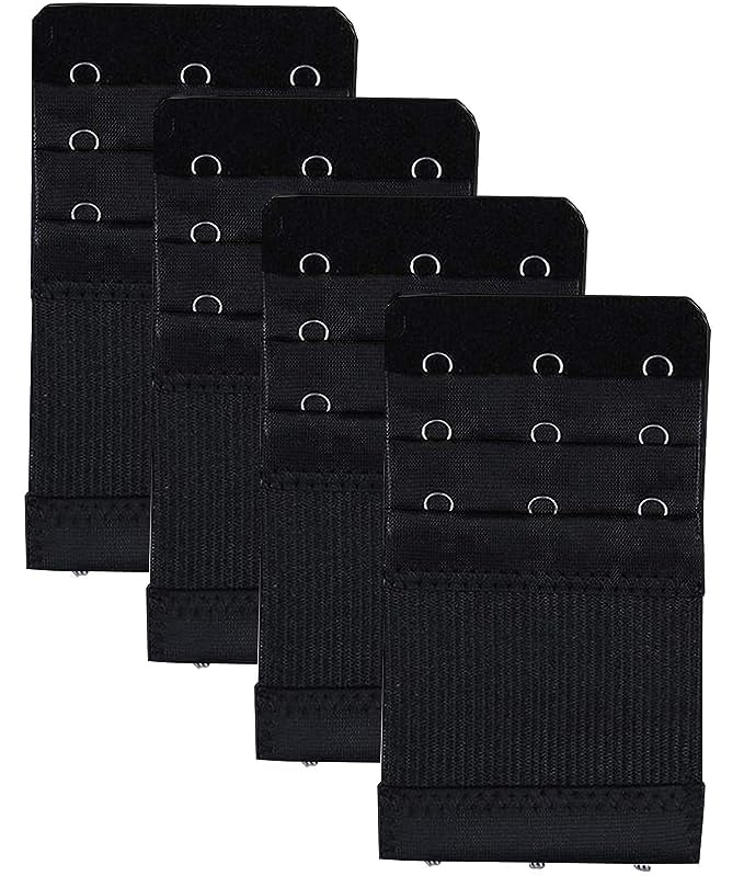 Buy LOURYN KOULYN Bra Extender 3 Hooks 3 Rows Elastic Bra Band Hook ...