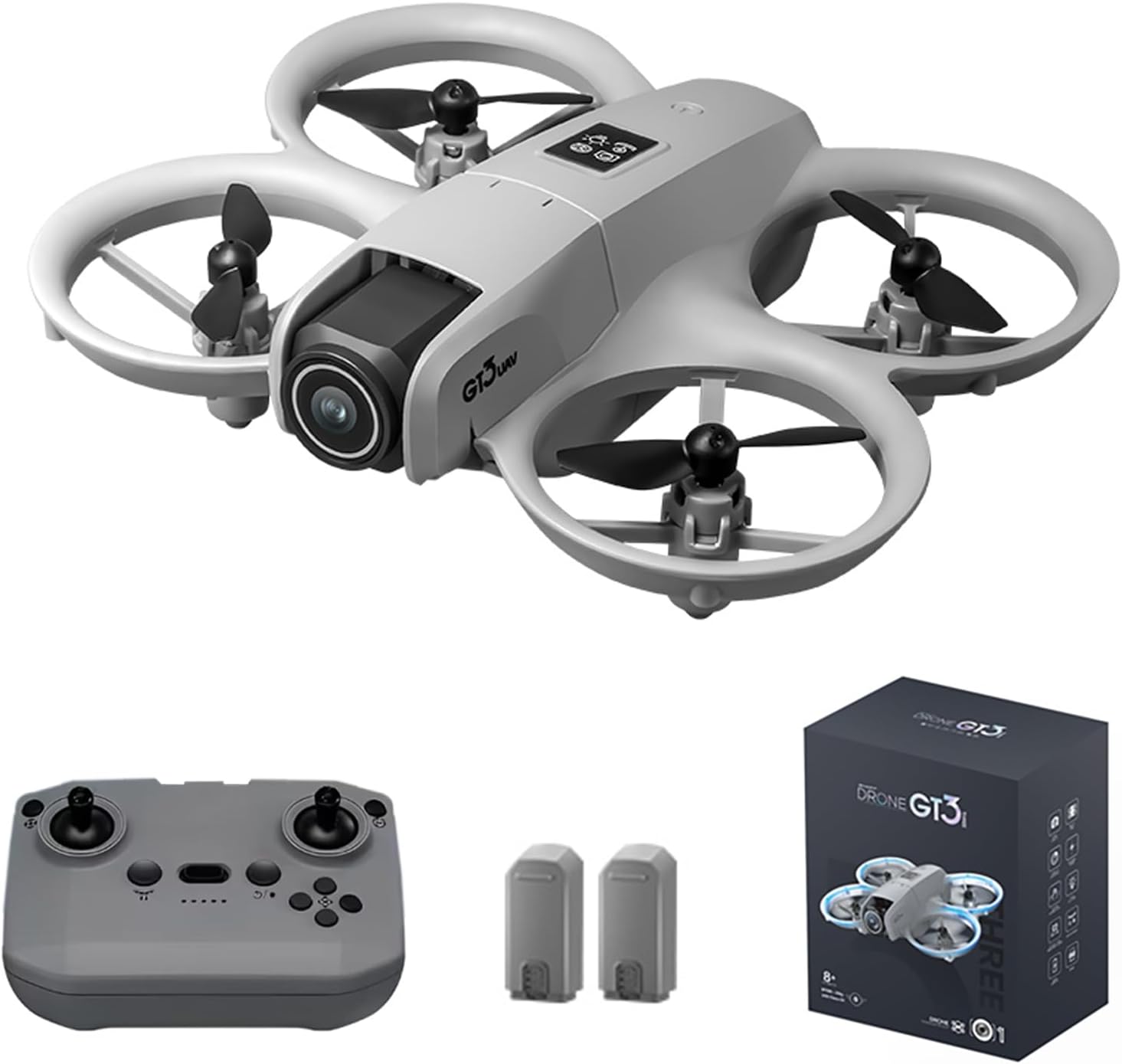 Amazon.com: GT3 Mini Drone UAV RC Quadcopter 8K HD Dual Camera FPV ...