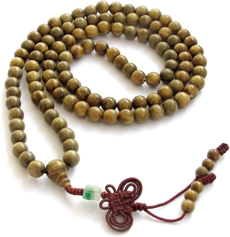 Amazon.com: Ovalbuy Green Sandalwood Beads Tibetan Buddhist Prayer ...