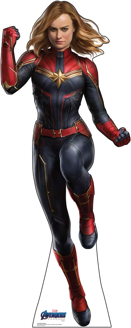 Amazon.com: Advanced Graphics Captain Marvel Life Size Cardboard Cutout ...