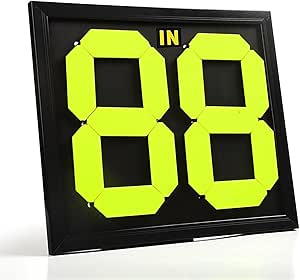 Amazon.co.jp: Soccer Referee Alternating Board, Double-Sided Display, 2 ...