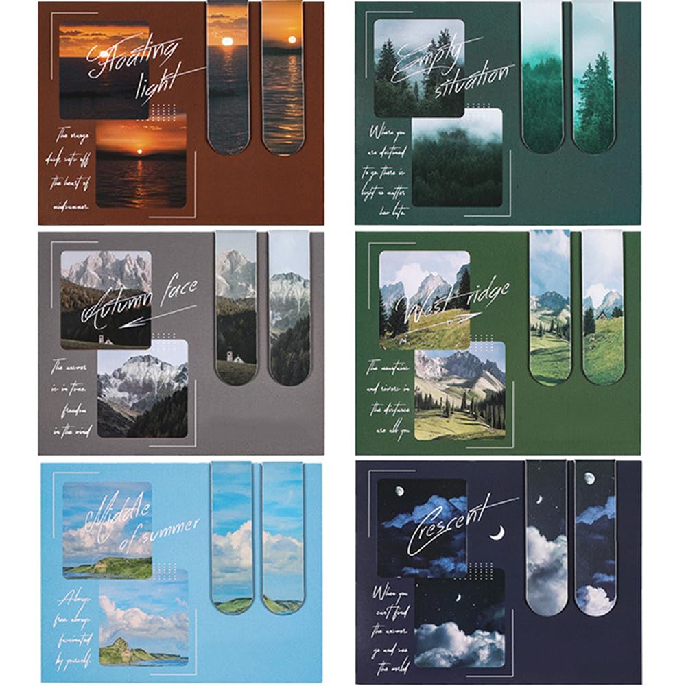 Snapklik.com : Magnetic Bookmarks Magnet Page Markers, 12 PCS Magnetic ...