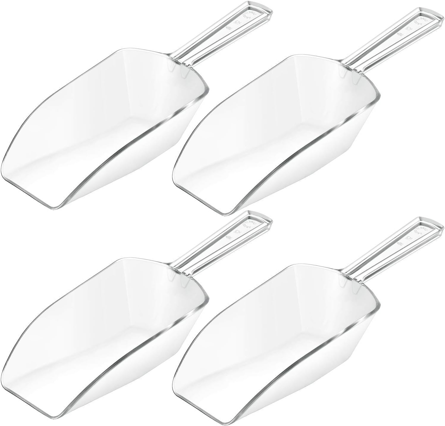 Guowall Plastic Ice Scoop, 2 Pcs Food Scoops Set, Multifunction Kitchen ...