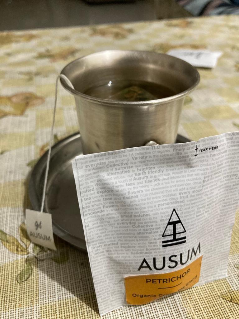 Ausum Tea Petrichor - Organic Green Tea Bags with Ginger, Spearmint ...