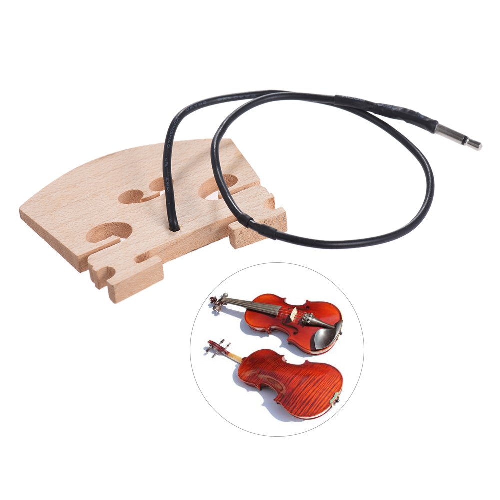 Buy Violin Bridge with Internally ed Piezo Pickup for 4/4 Full Size ...