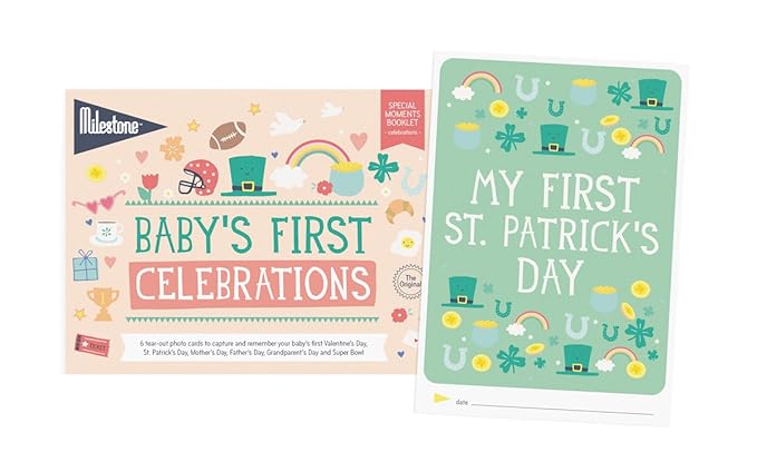 Amazon.com: Milestone - Baby's First Celebrations Photo Card Booklet ...