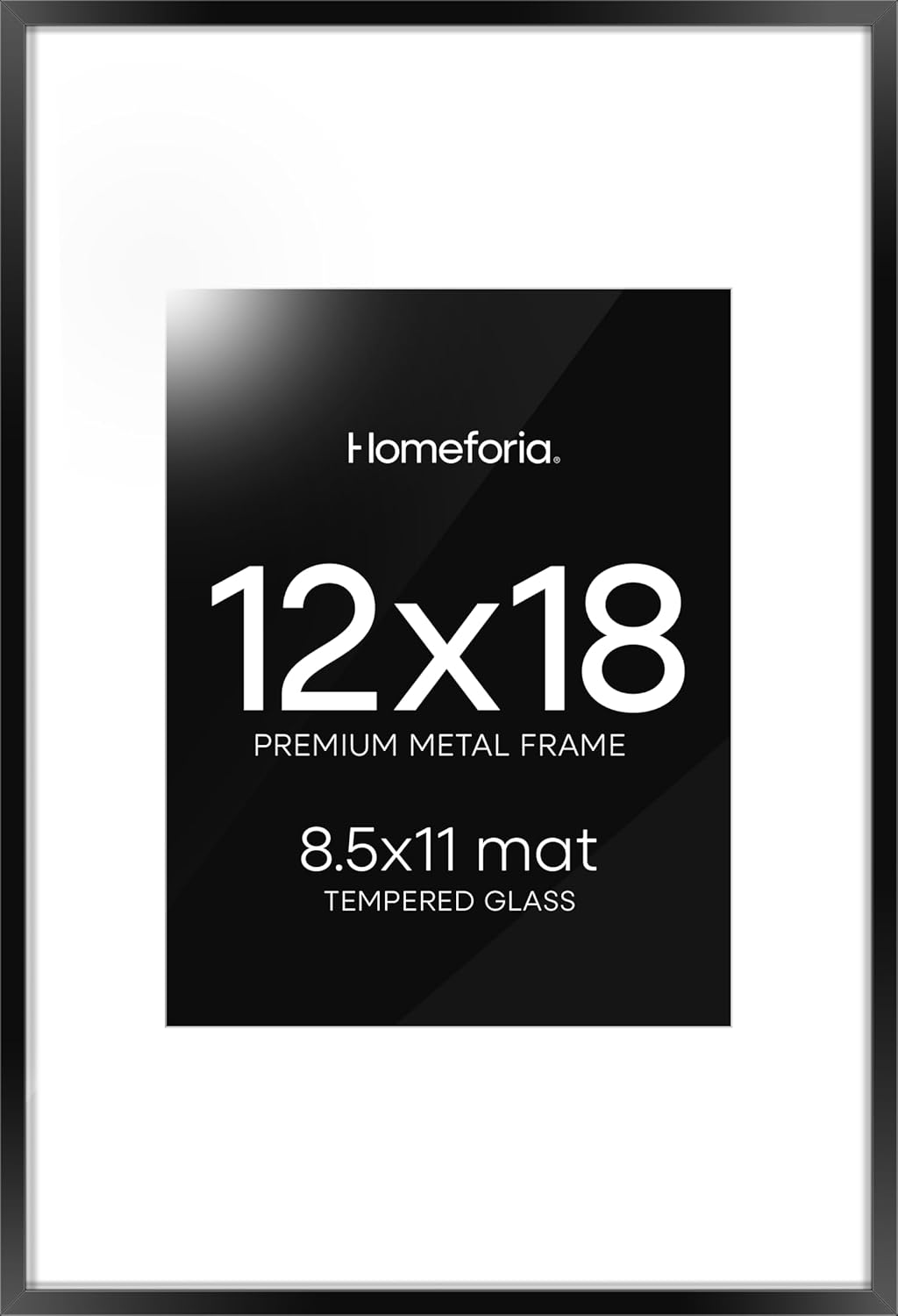 Amazon.com - Homeforia 12x18 Picture Frame Black, High End Metal 12x18 ...
