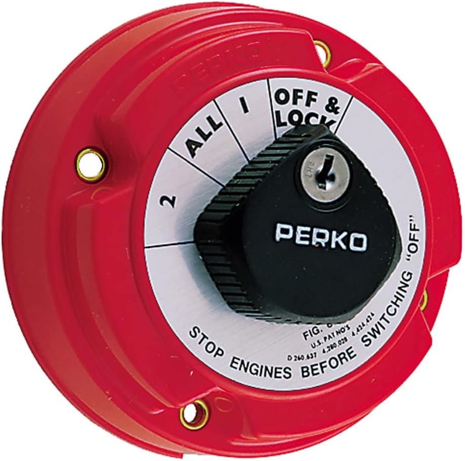Amazon.com: Perko 8511DP0USA Battery Selector Switch Without Key Lock ...
