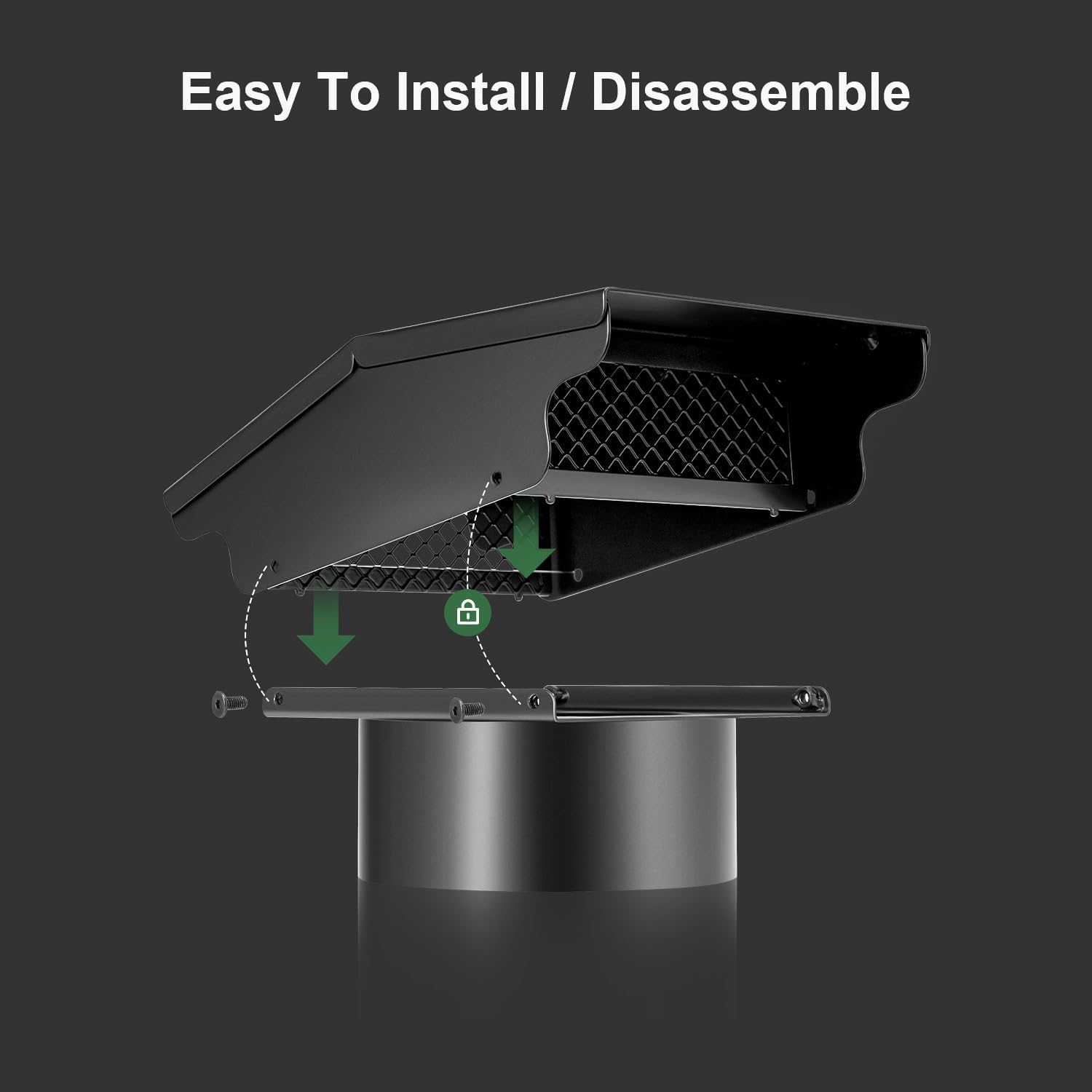 GROWNEER 4 Inch Roof Vent Galvanized Steel Roof Vent Nepal | Ubuy