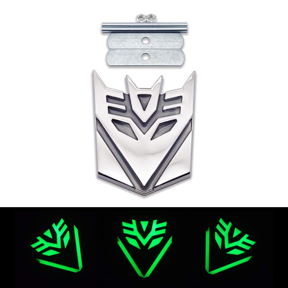 Buy Chrome Metal Transformers Decepticons Logo Car Front Grille Emblem ...