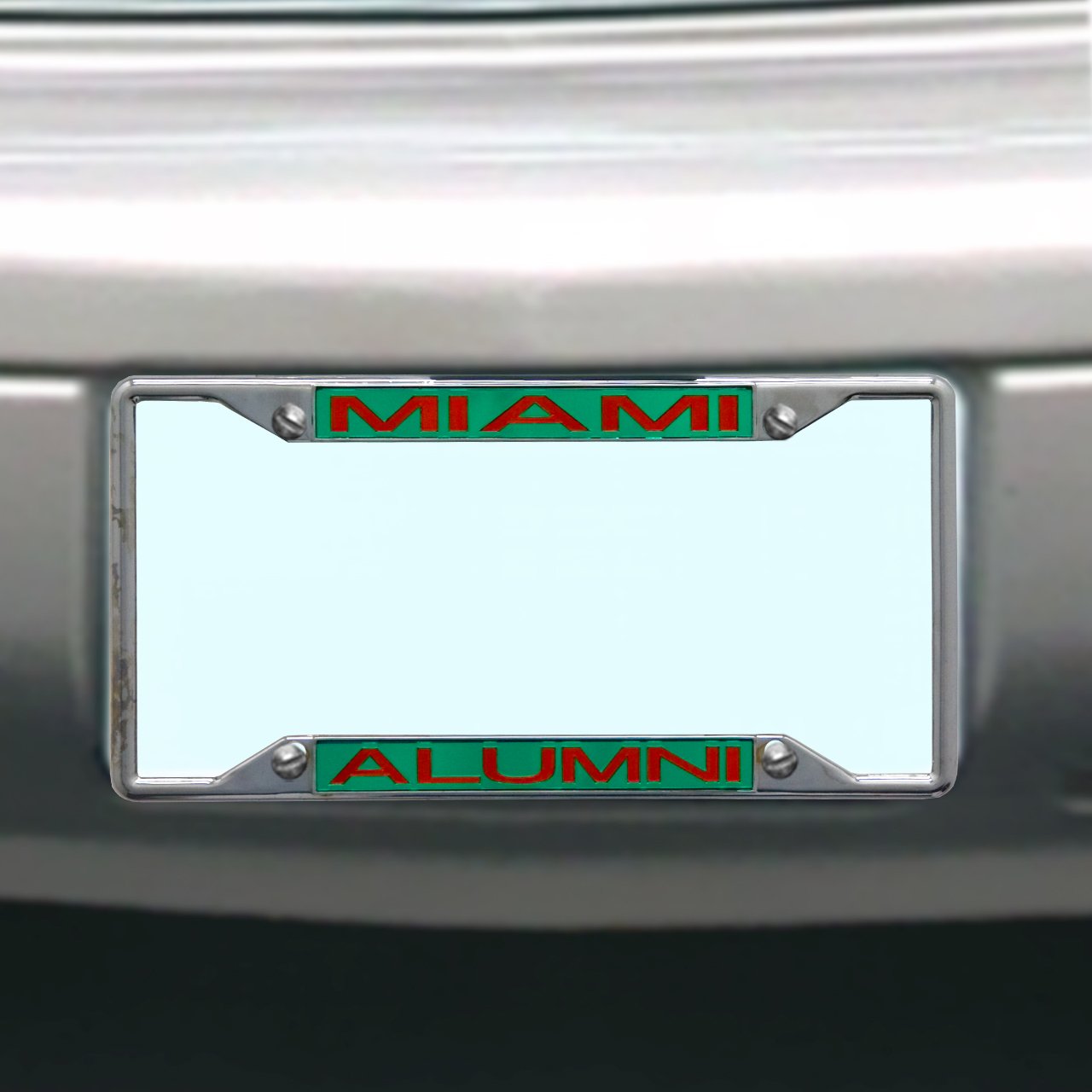 Amazon.com : NCAA Miami Hurricanes License Plate Frame Alumni : Sports ...
