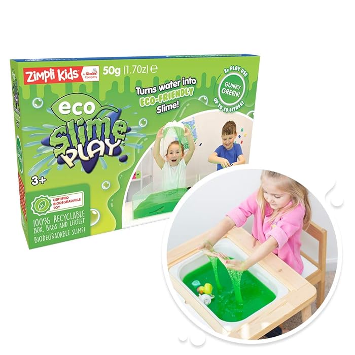 Buy Eco Slime Play Green, Makes up to 8 litres of Eco-Friendly Slime ...