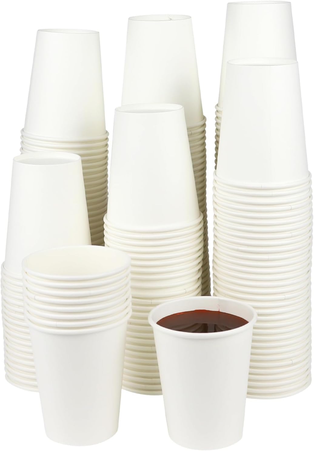 Amazon.com: Paper Cups 8 Oz, 120 Pack Paper Coffee Cups 8 Oz ...