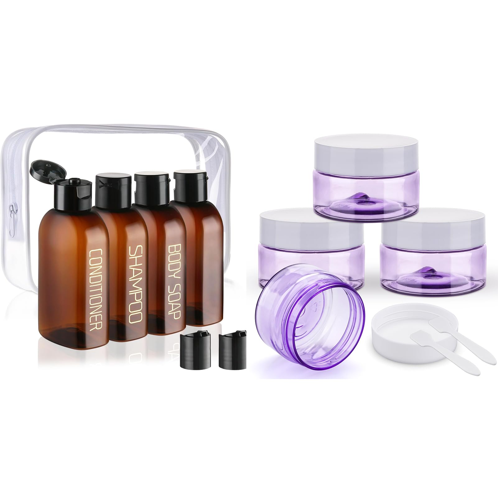 Amazon.com: Cosywell Travel Bottles for Toiletries Travel Shampoo and ...